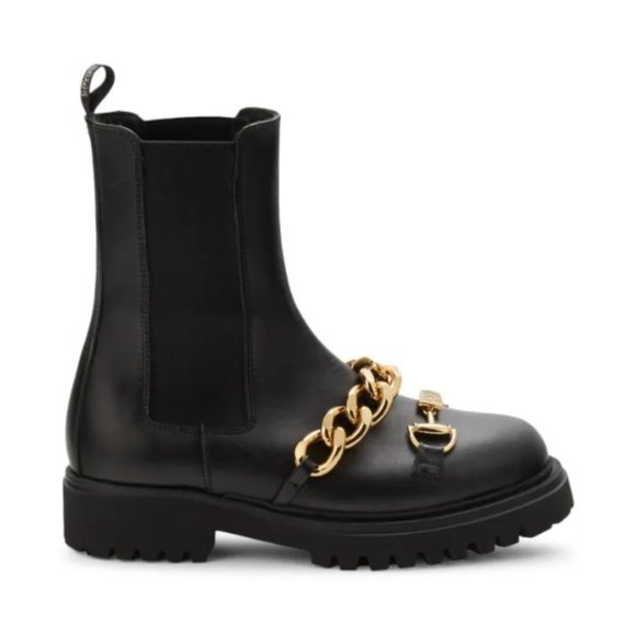 Cavalli Class | Shoes | Cavalli Class Chain Trim Leather Chelsea Boots ...
